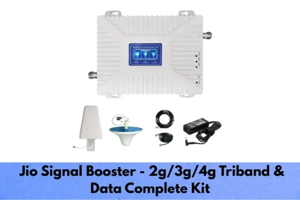 Jio Signal Booster - 2g/3g/4g Triband & Data Complete Kit